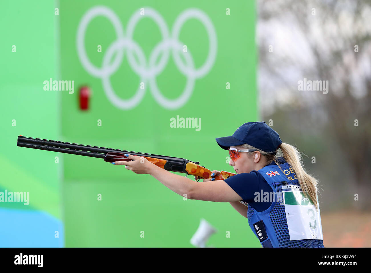 Great Britain's Amber Hill competes in the Skeet Women's Semifinals at ...