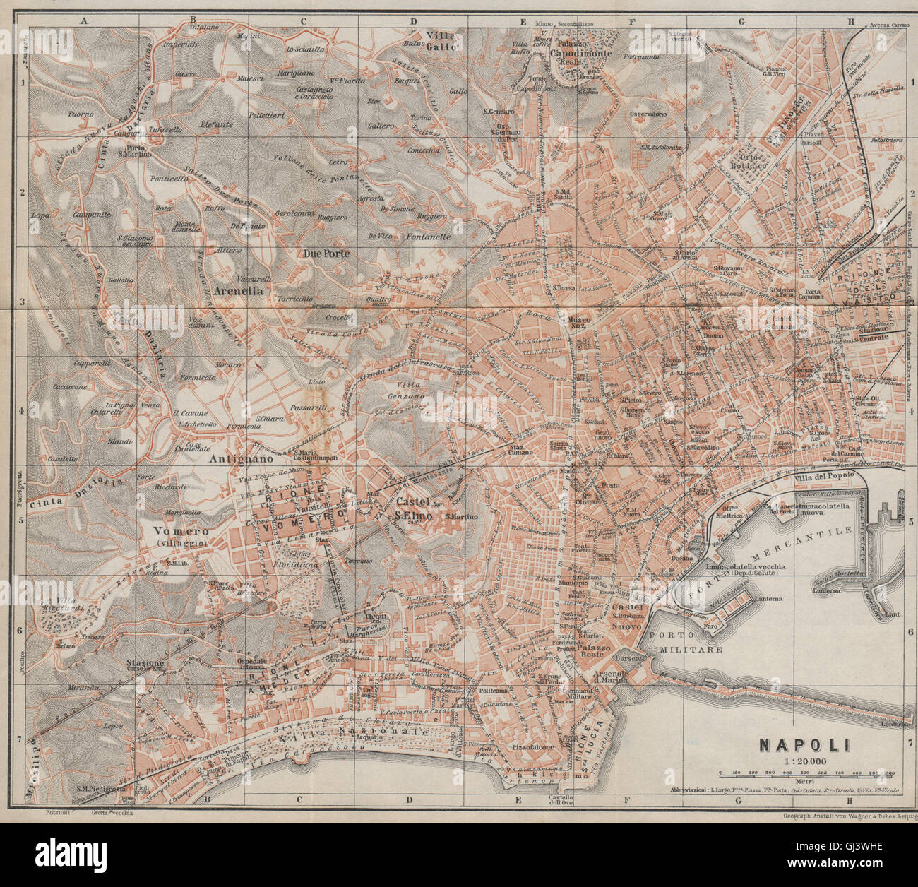 Naples city map hi-res stock photography and images - Alamy