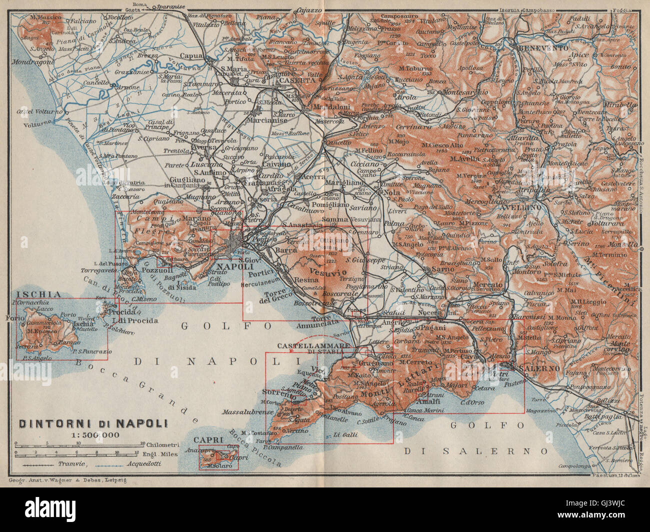 Map Of Naples Bay Bay Of Naples Map Hi Res Stock Photography And