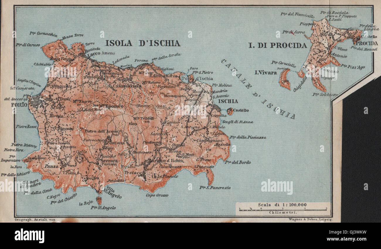 Ischia map hi-res stock photography and images - Alamy