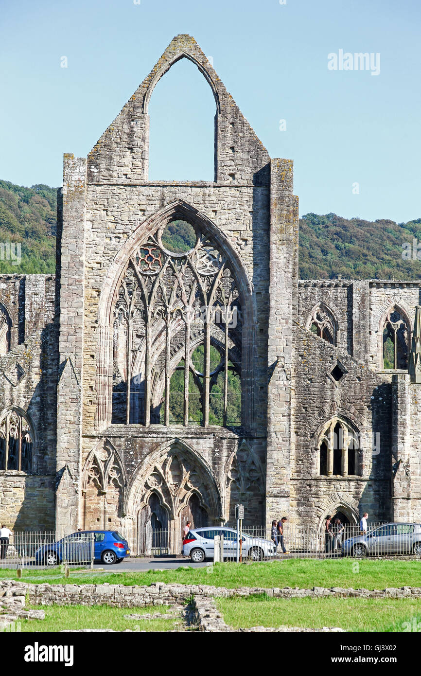 Tintern Abbey Monmouthshire Wales UK Stock Photo - Alamy