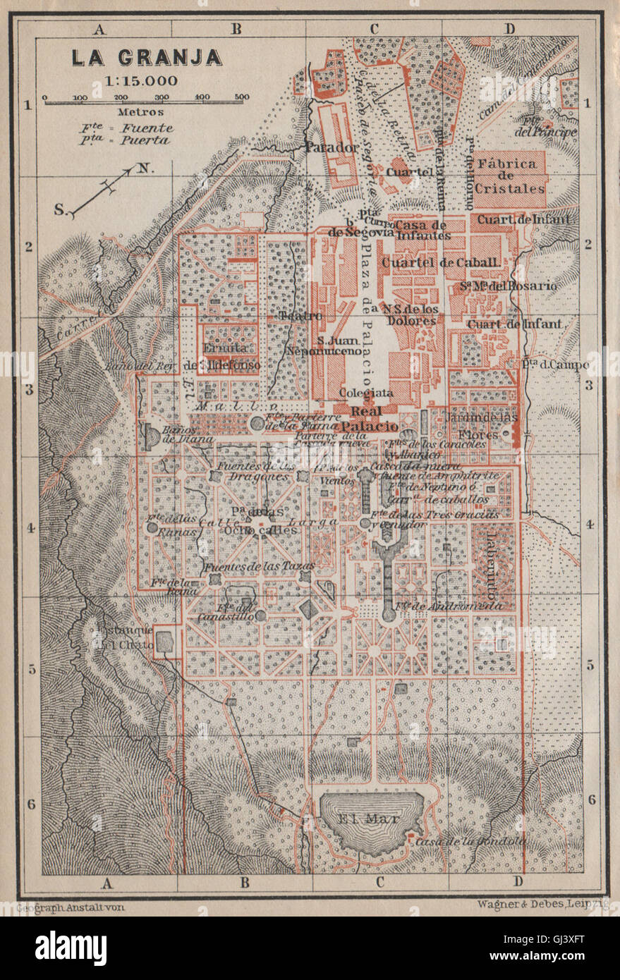 Royal Palace/Palacio Real de LA GRANJA de San Ildefonso. Ground plan ...