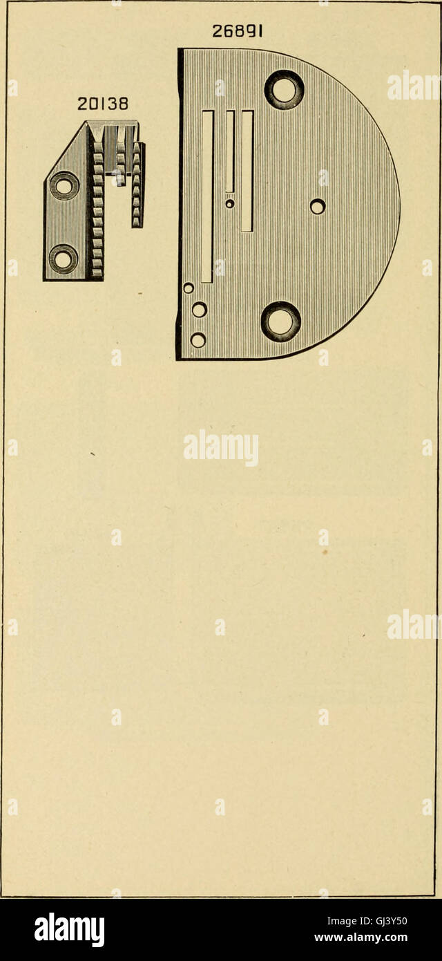 A detailed listing of machine parts from various models, with specific ...