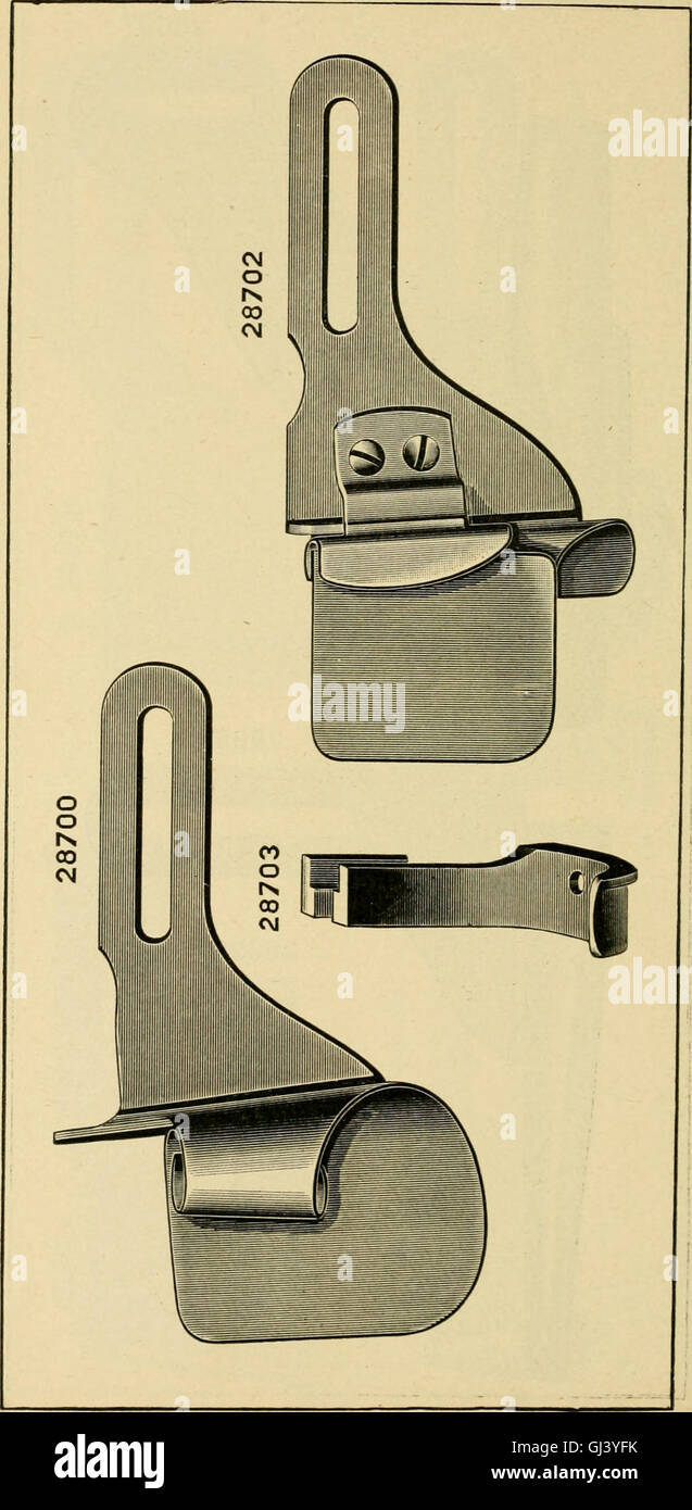 This *List of Parts* (1922) details components of specific machines ...
