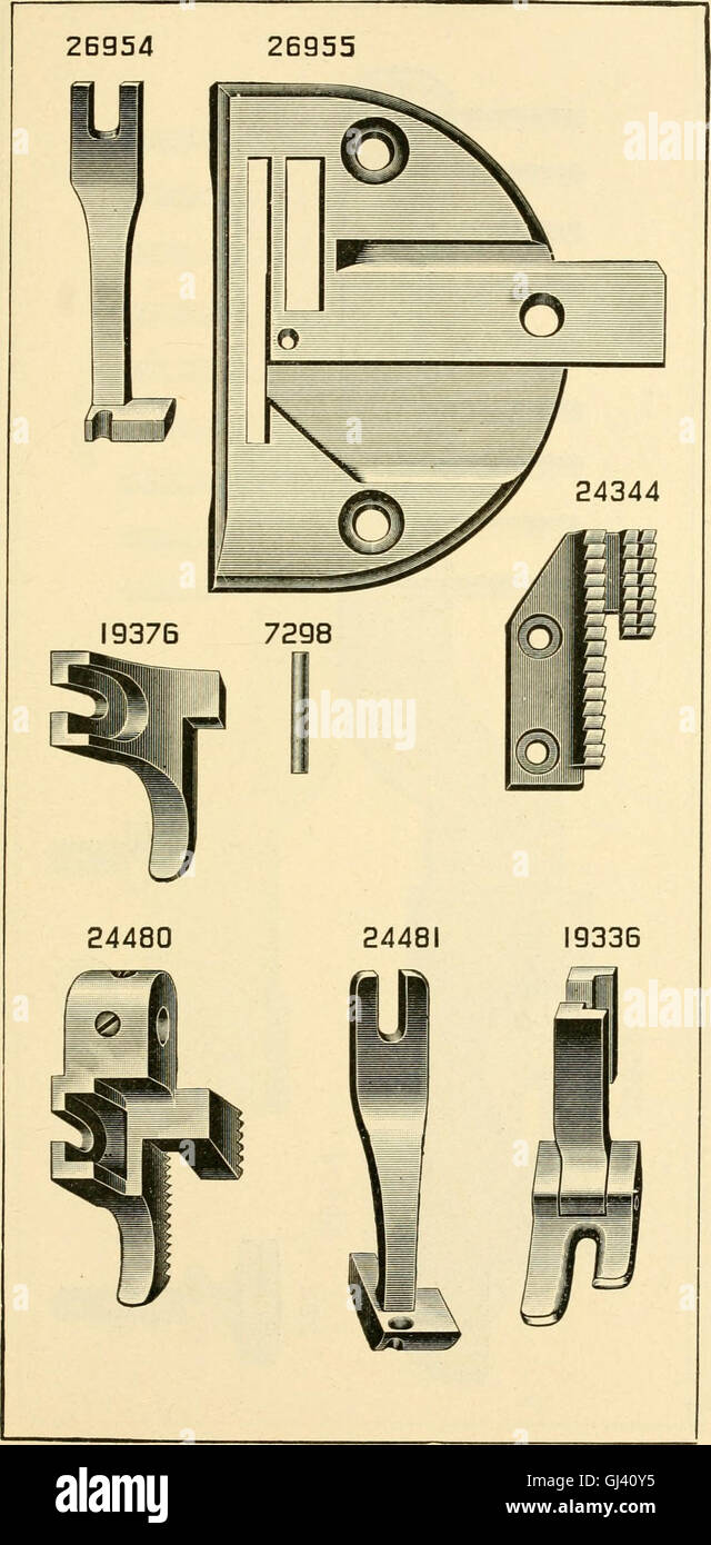 This document provides a detailed list of machine parts, with numbers ...