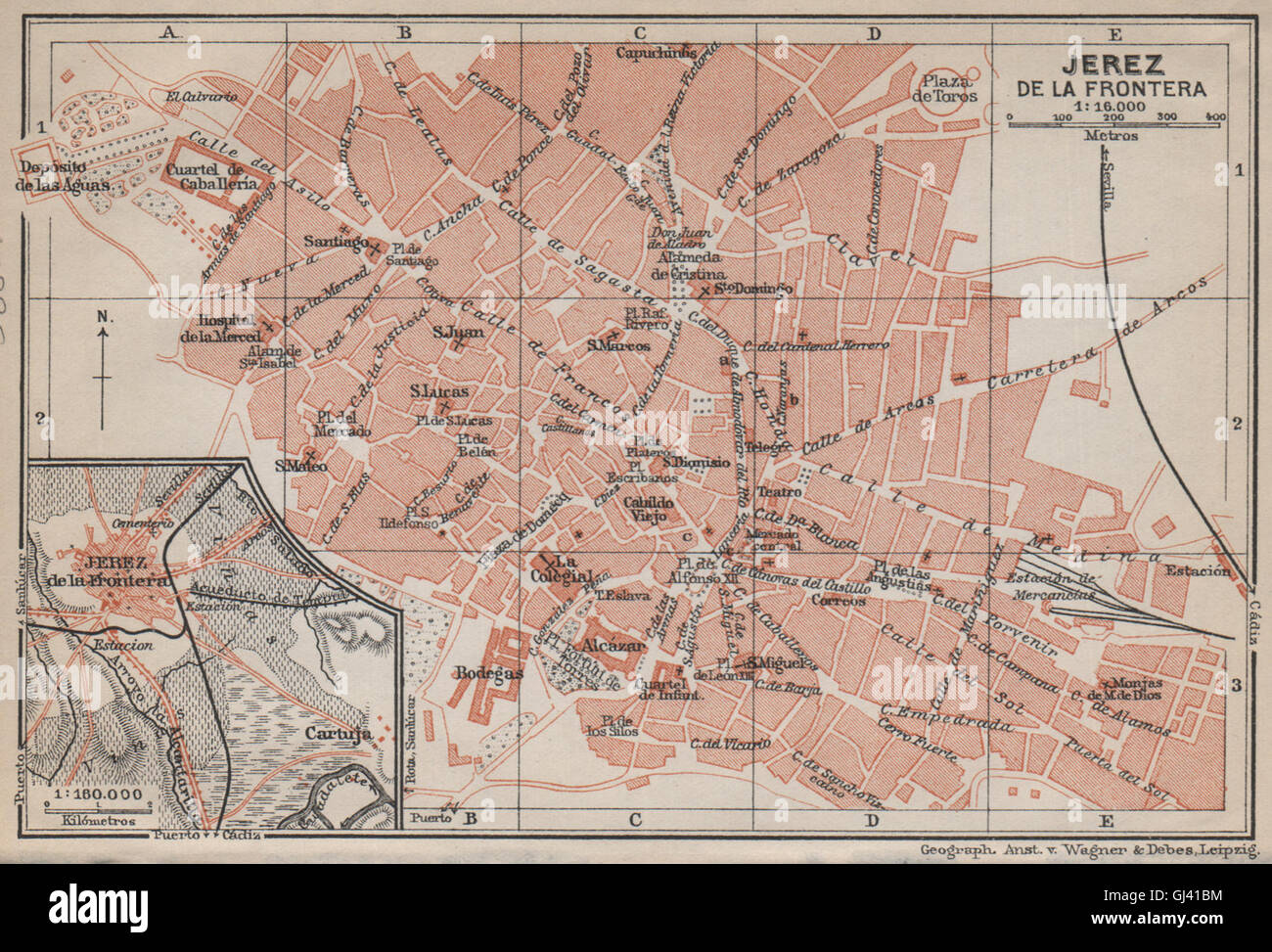 Mapa de jerez de la frontera hi-res stock photography and images - Alamy