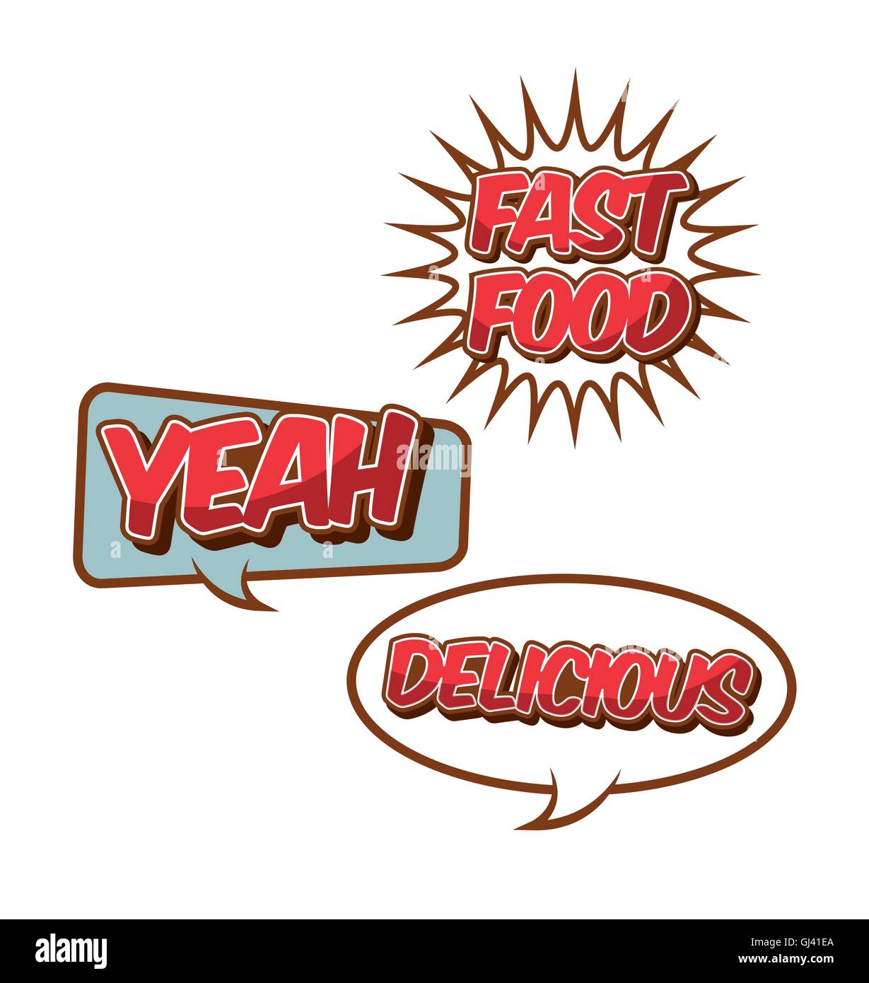 fast food pop art Stock Vector Image & Art - Alamy