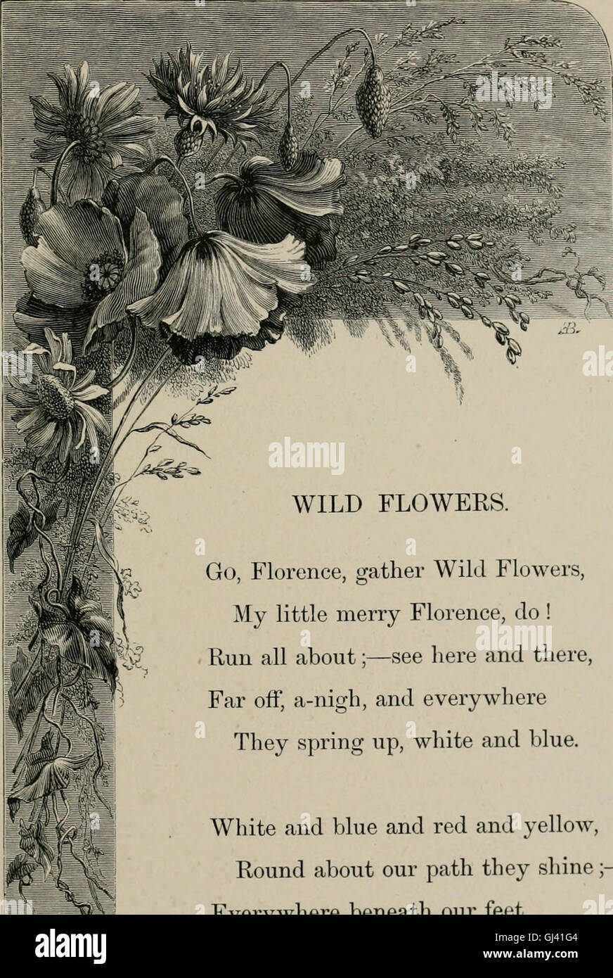 *Birds and Flowers* (1873) is a collection of poems and songs ...
