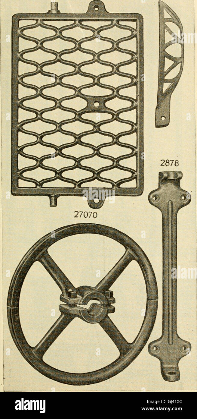 This 1922 list provides a detailed inventory of machine parts ...