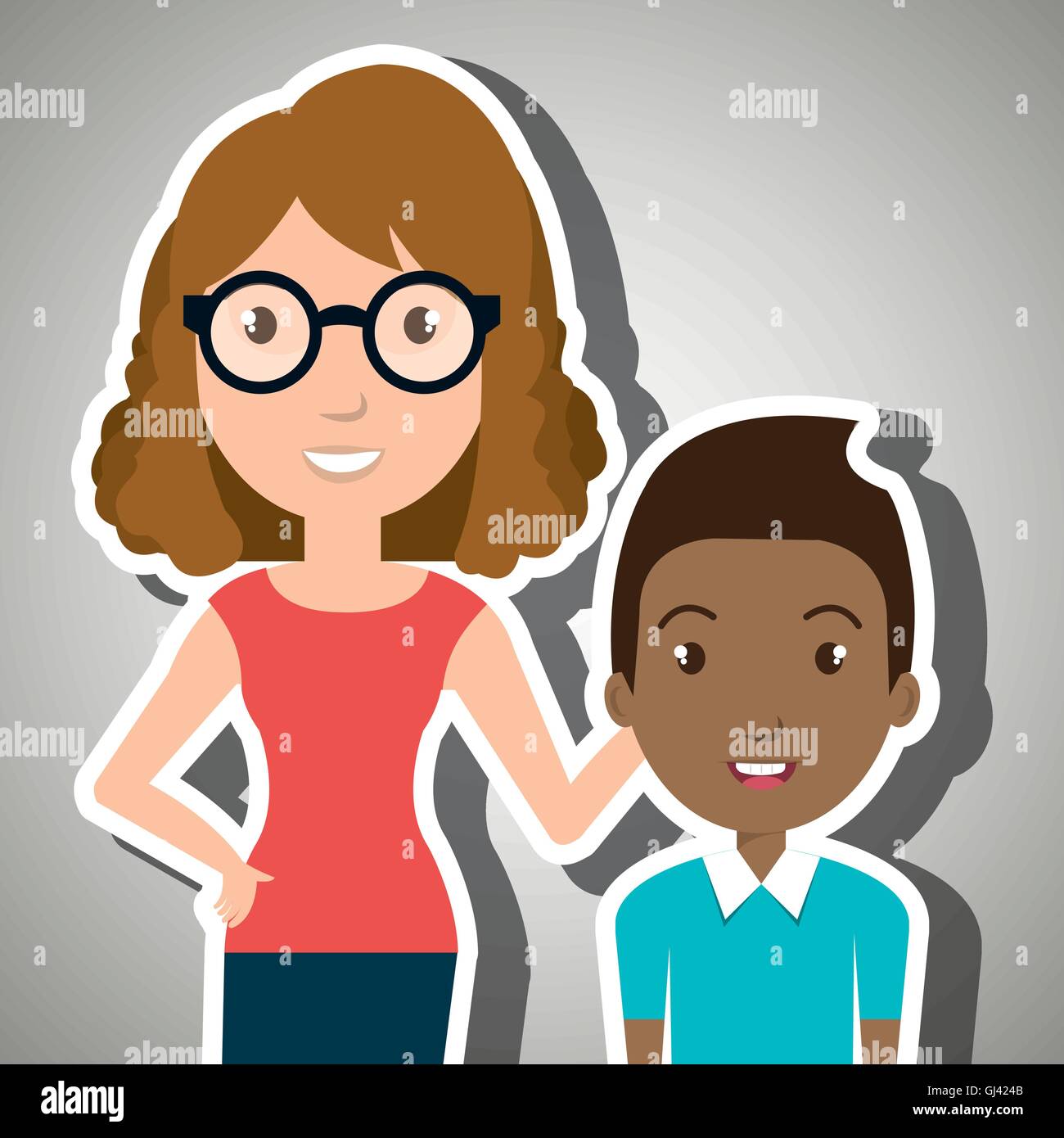 teacher student school teenage Stock Vector Image & Art - Alamy