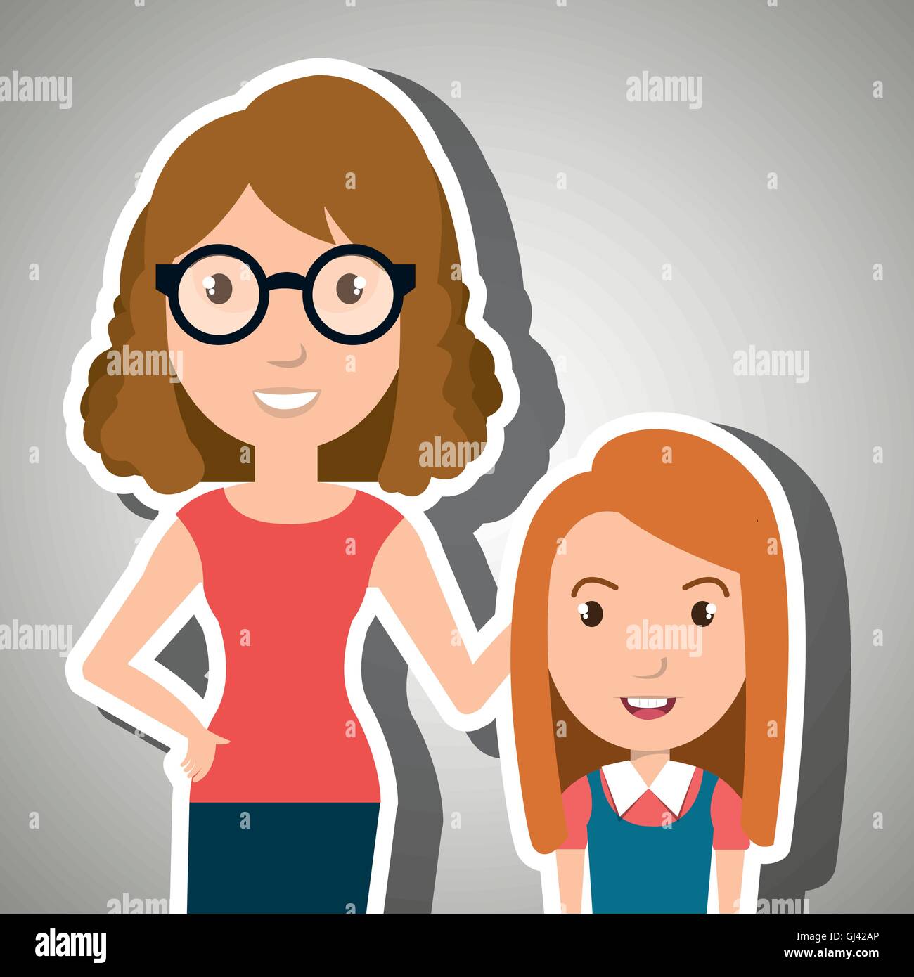 High school teens Stock Vector Images - Alamy