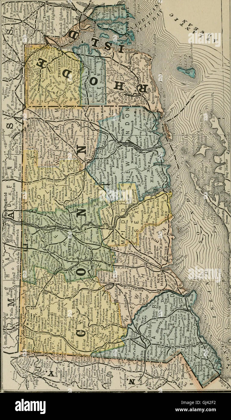 Published in 1884, this atlas provides detailed maps and geographical ...