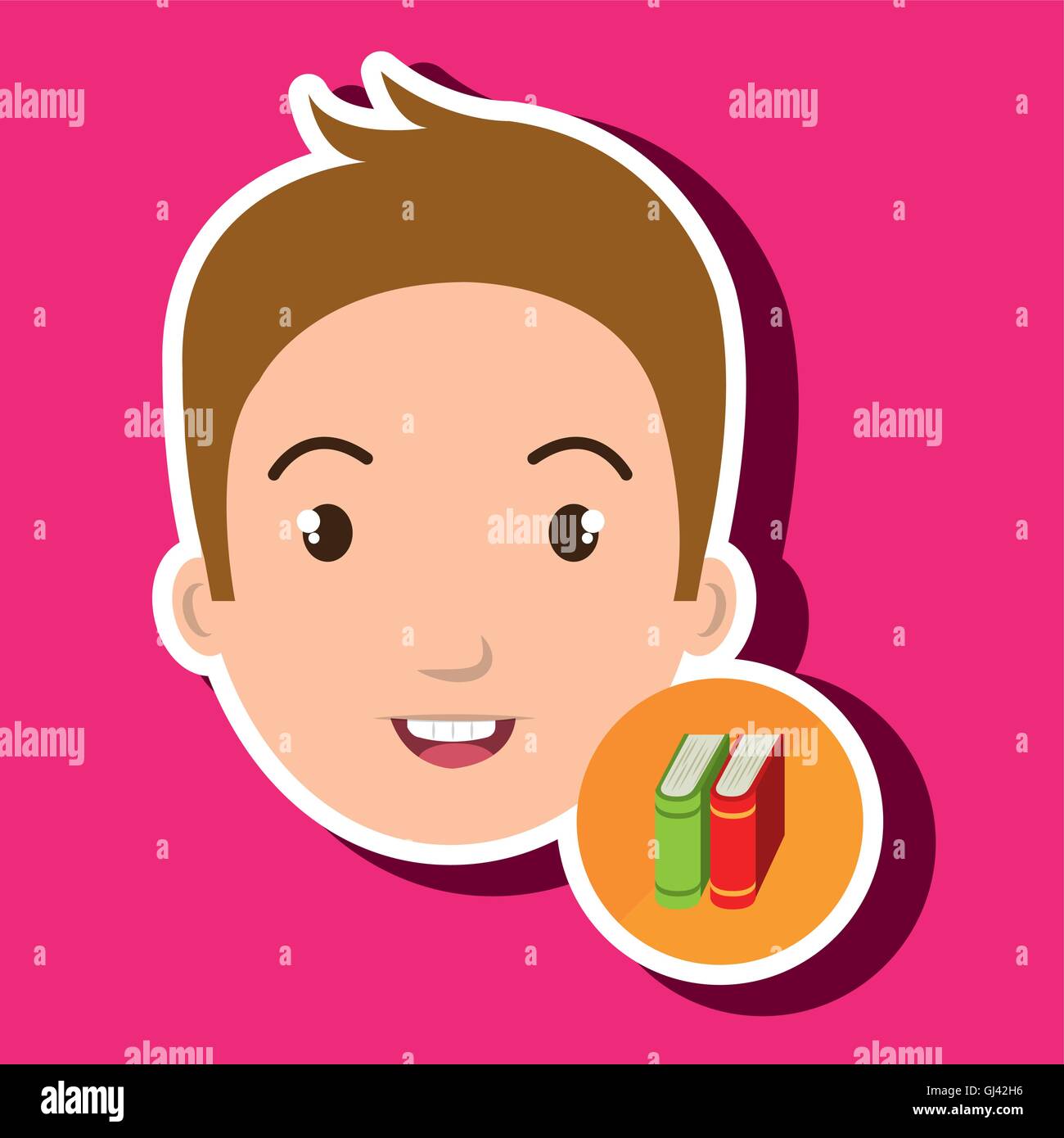 student boy school icon Stock Vector Image & Art - Alamy