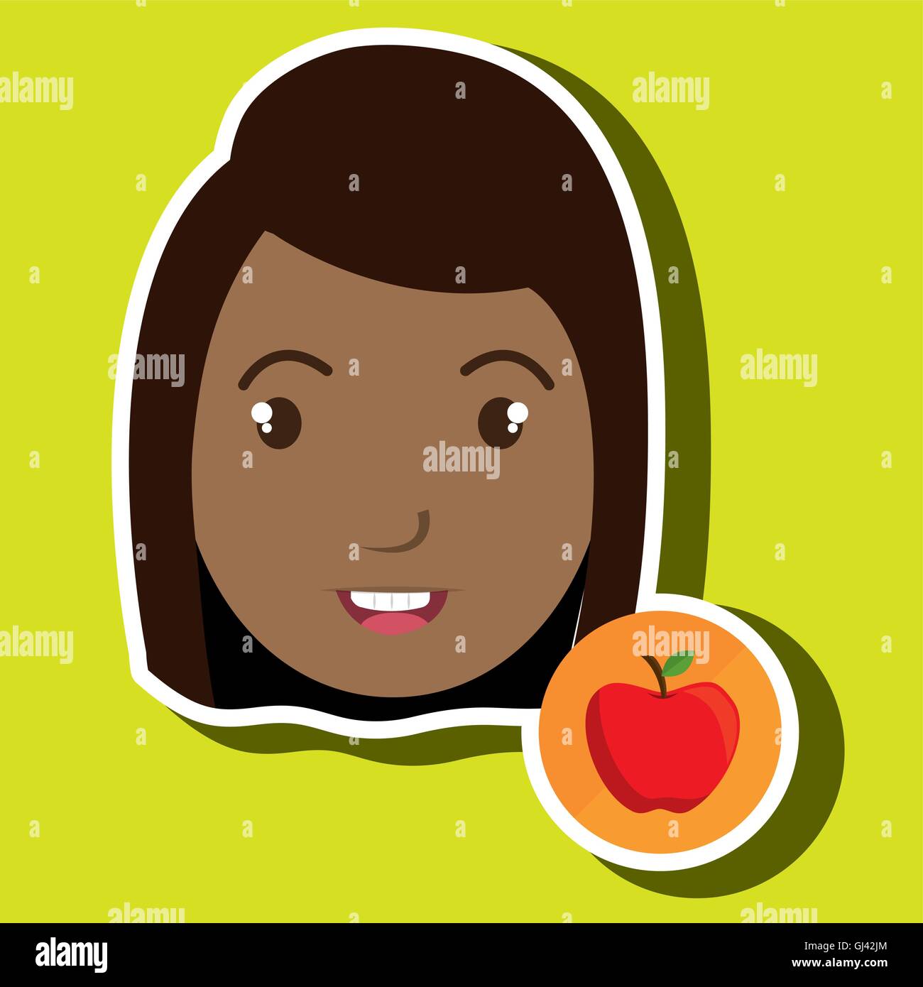 student girl school icon Stock Vector Image & Art - Alamy