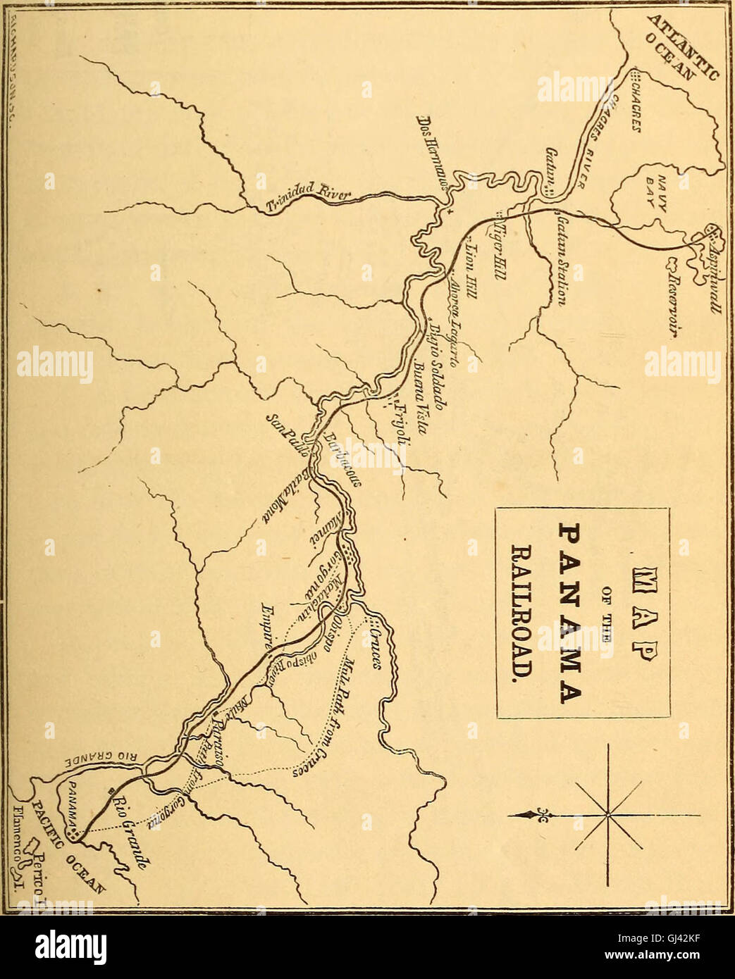 This illustrated history details the development of the Panama Railroad ...