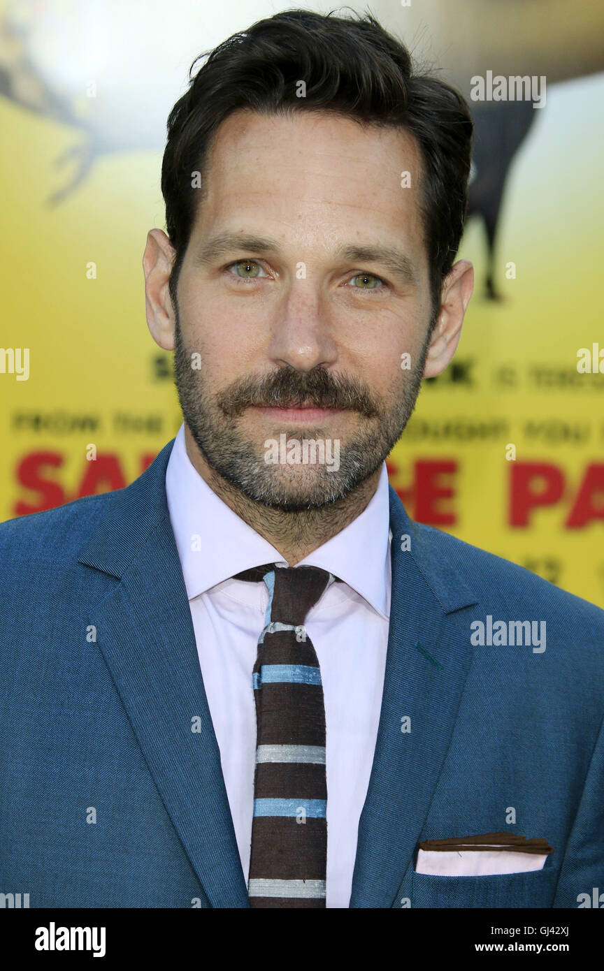 Los Angeles, California. 9th Aug, 2016. Paul Rudd attends the premiere ...