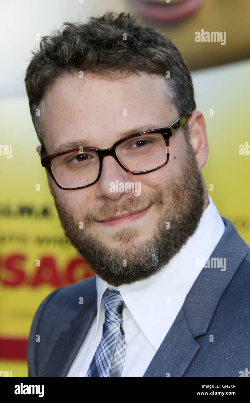 Los Angeles, California. 9th Aug, 2016. Seth Rogen attends the premiere ...