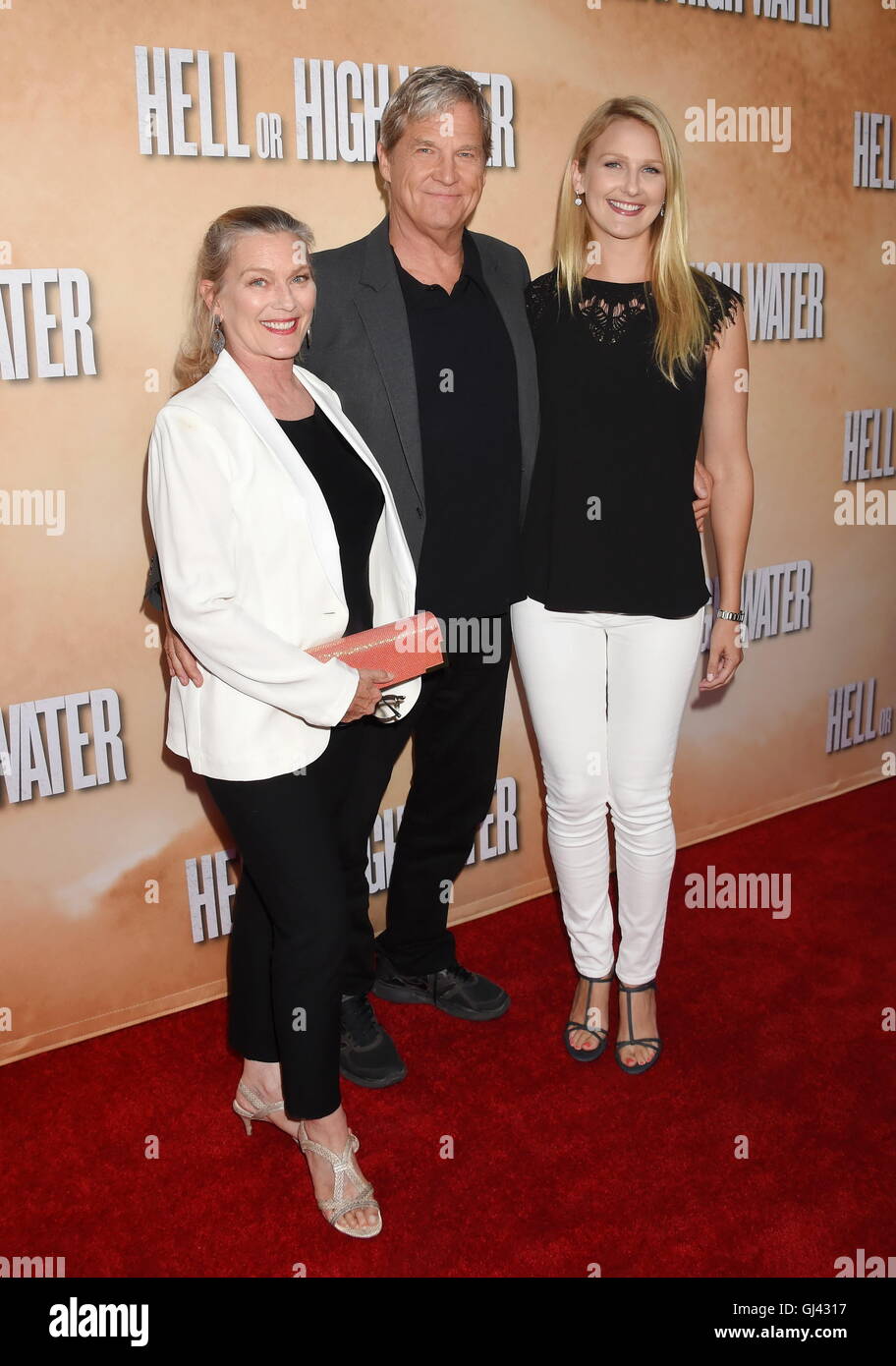 HOLLYWOOD, CA - AUGUST 10: (L-R) Susan Bridges, actor Jeff Bridges and ...
