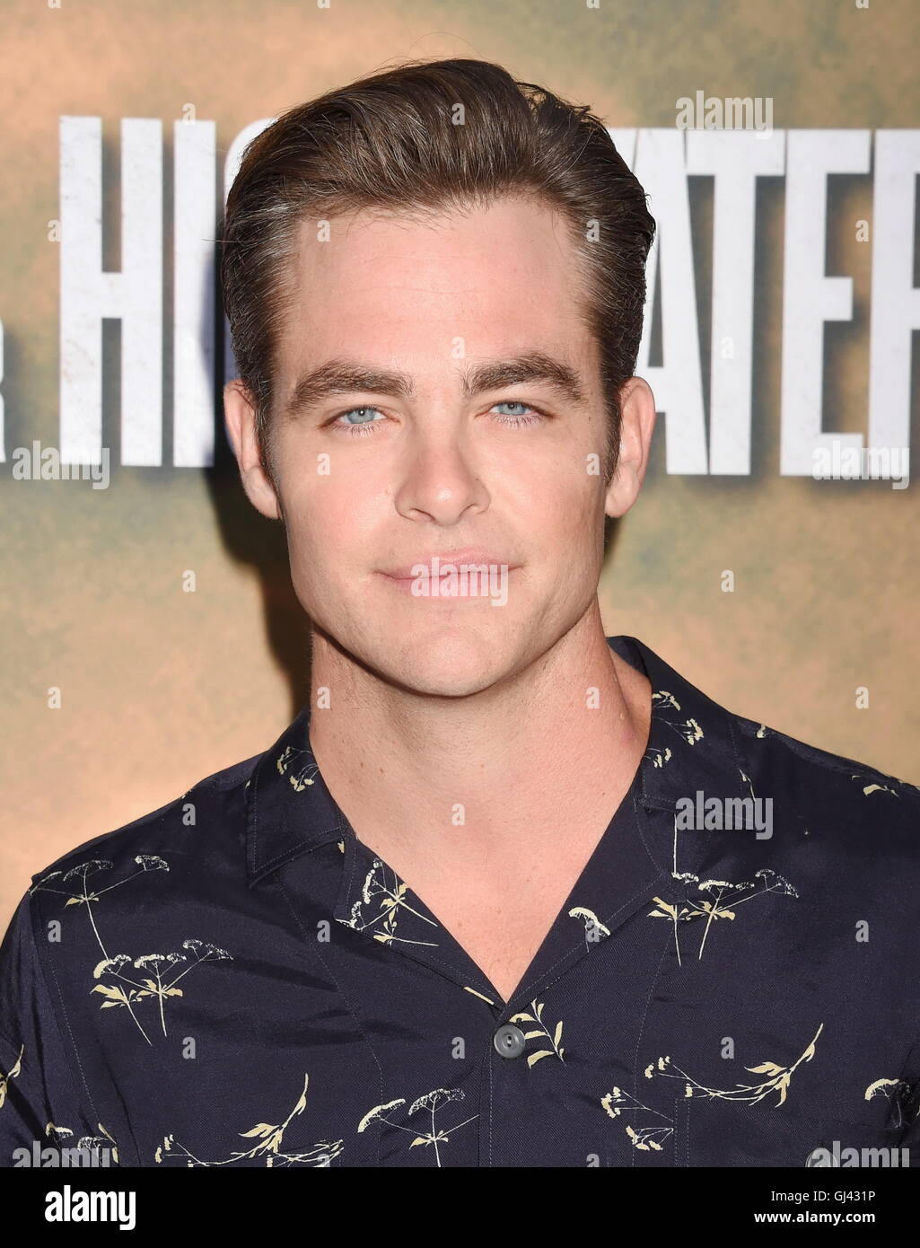 HOLLYWOOD, CA - AUGUST 10: Actor Chris Pine arrives at the screening of ...