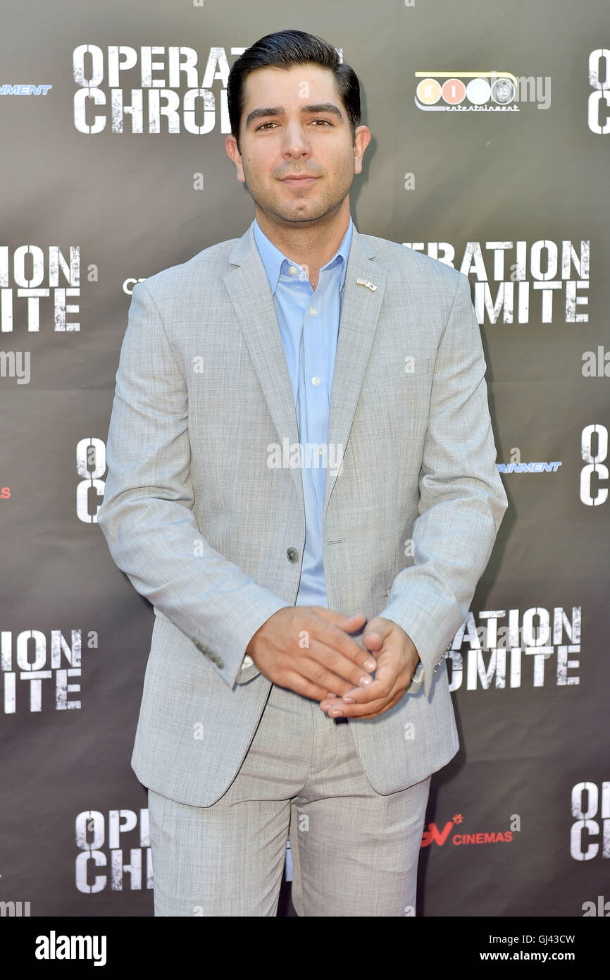 Los Angeles, USA. 10th Aug, 2016. Justin Rupple at a Special Screening ...