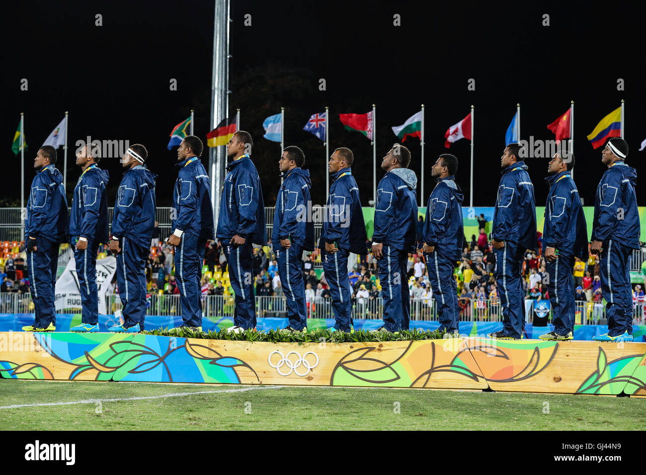 Rio De Janeiro, Brazil. 11th Aug, 2016. Fiji won the first gold medal ...