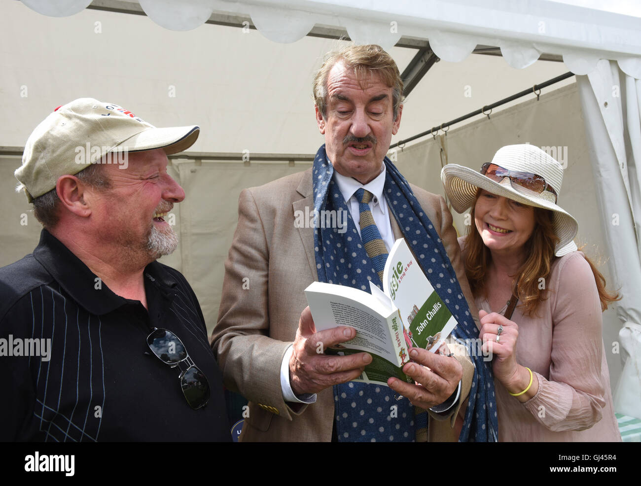 Shrewsbury Flower Show, UK. 12th August, 2016. Actor John Challis who ...