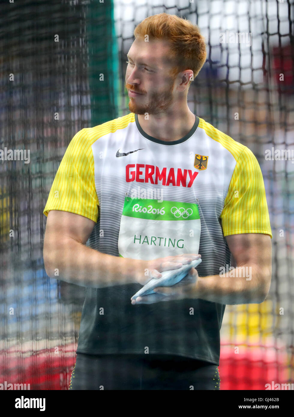 Rio de Janeiro, Brazil. 12th Aug, 2016. Christoph Harting of Germany ...
