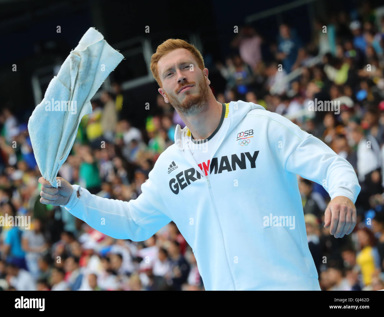 Rio de Janeiro, Brazil. 12th Aug, 2016. Christoph Harting of Germany ...
