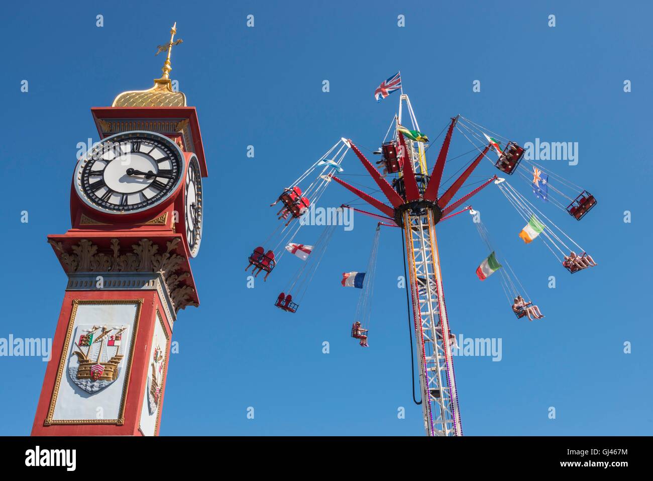 Fairground ride weymouth hi-res stock photography and images - Alamy