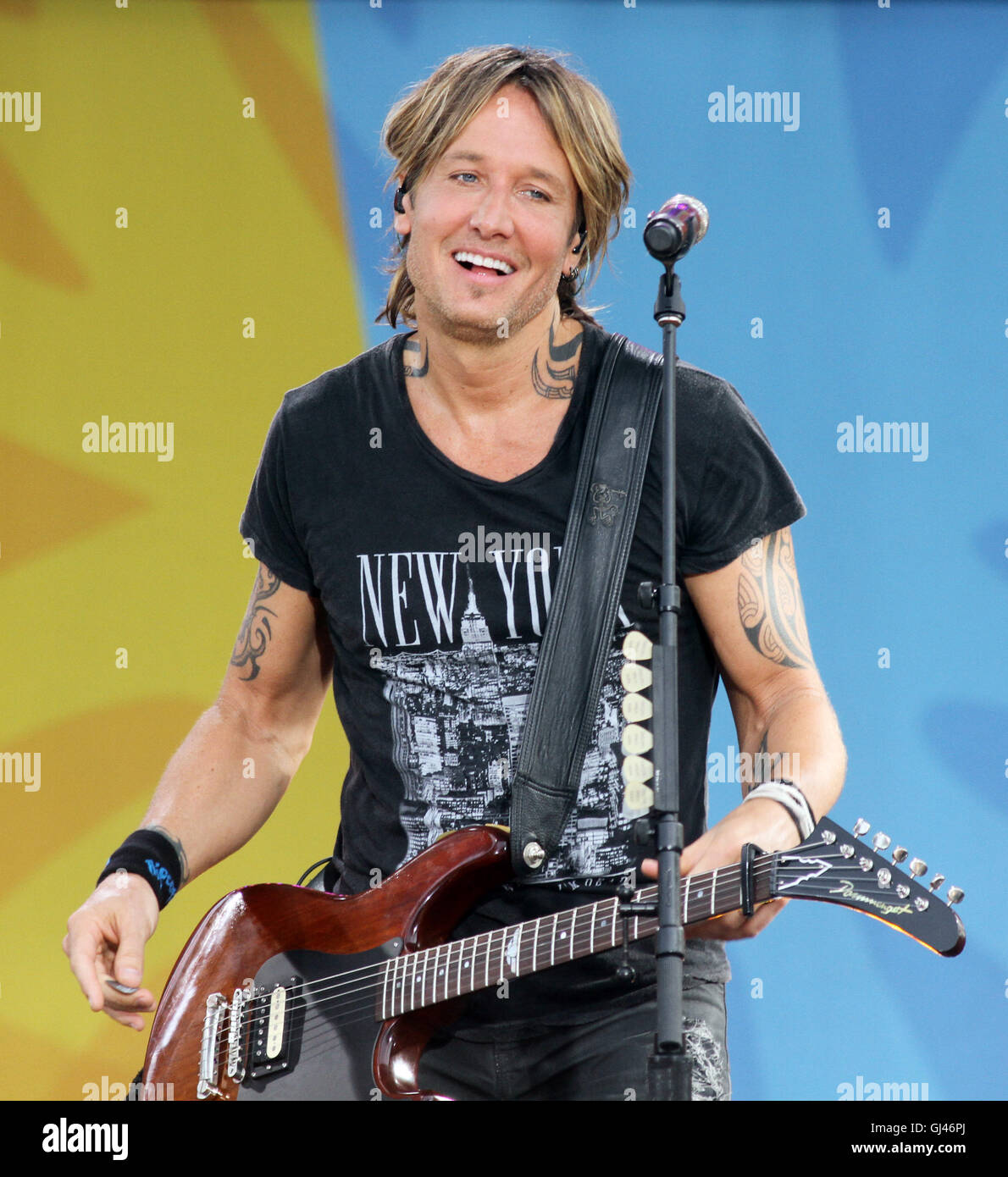 New York, USA. 12th August, 2016. Keith Urban performed at Good Morning ...