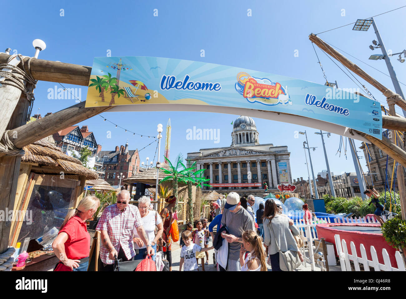 Nottinghams city centre beach hi-res stock photography and images - Alamy