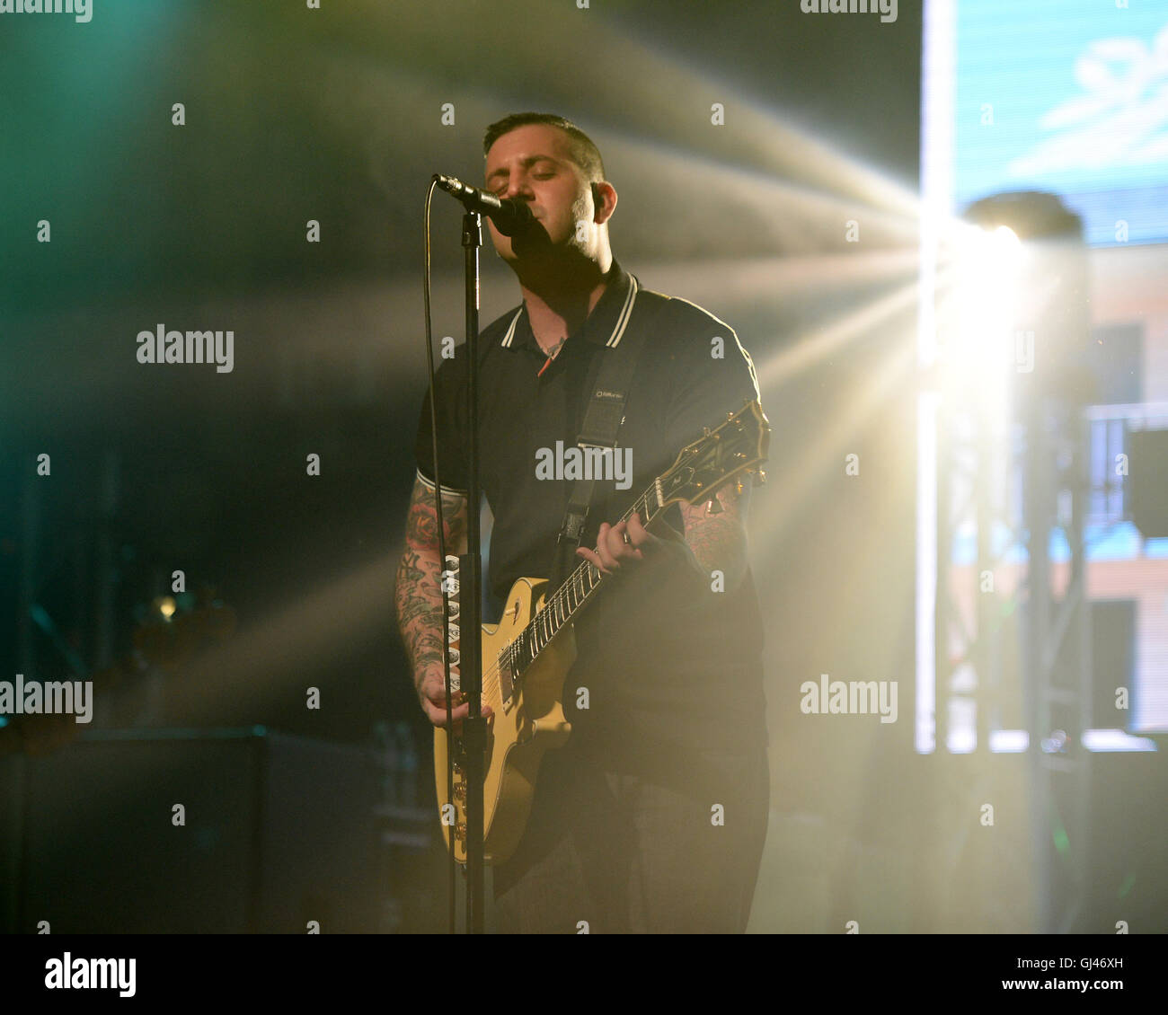 FORT LAUDERDALE FL - AUGUST 11: Anthony Raneri of Bayside performs at ...