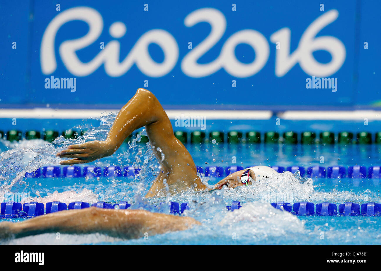Rio de Janeiro, Brazil. 12th August, 2016. Swimming Olympics - Yang Sun ...
