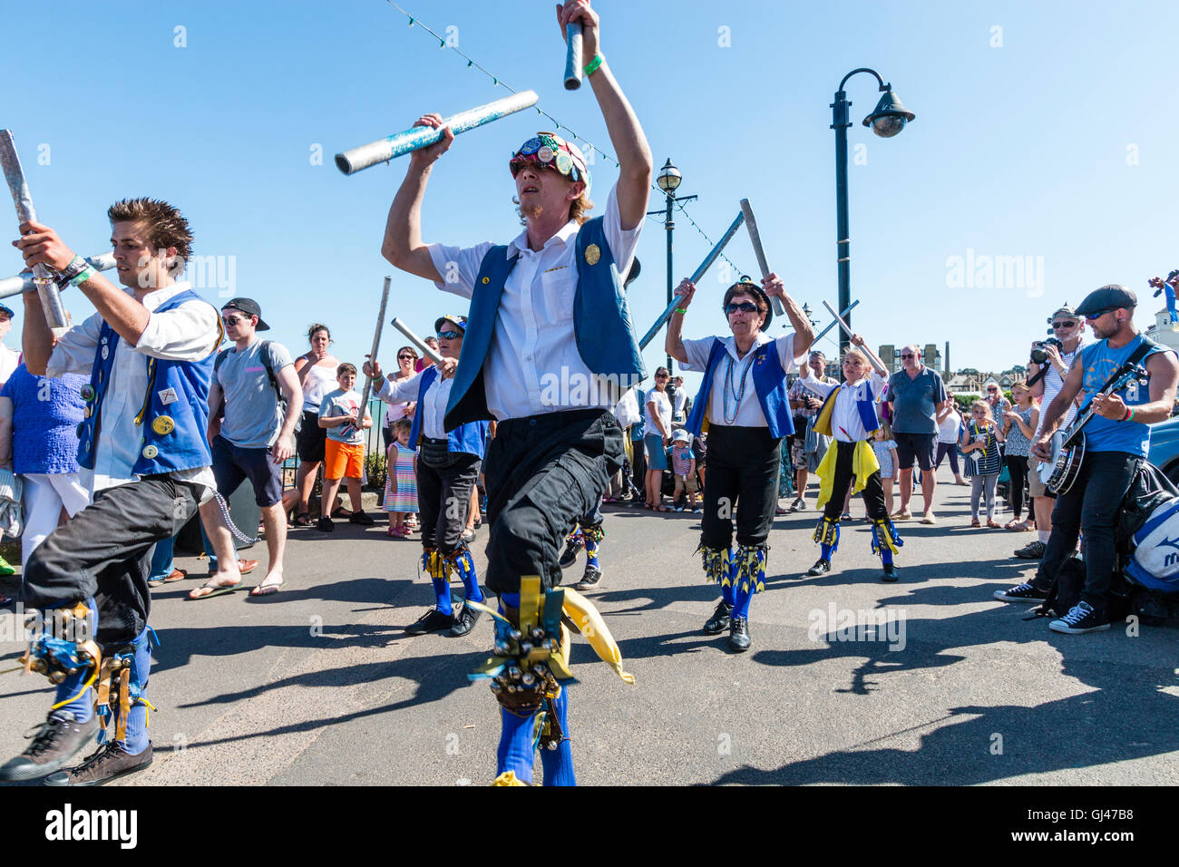 Traditional English Folk Dancers, Royal Liberty Morris, dancing on ...