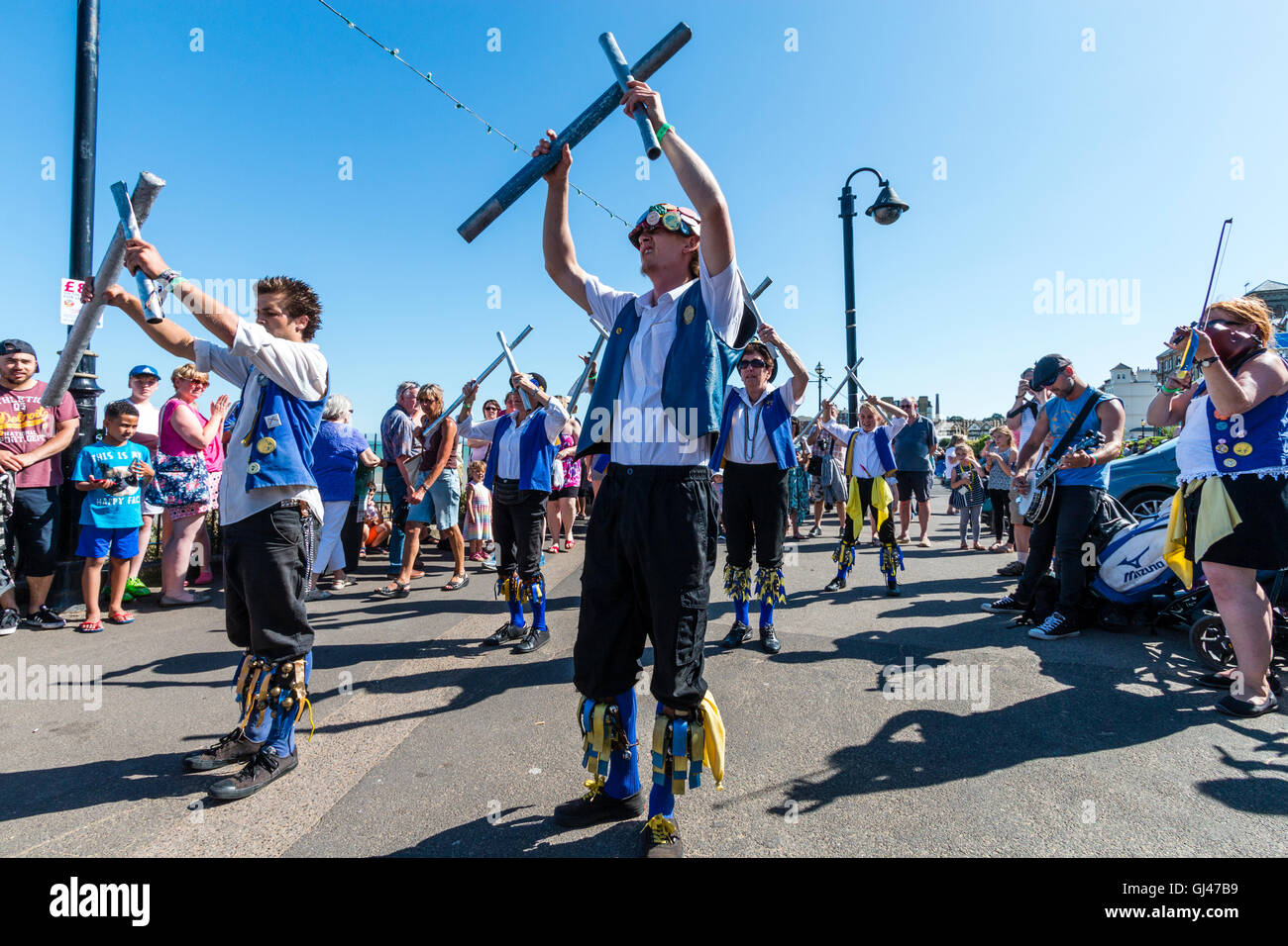 Traditional English Folk Dancers, Royal Liberty Morris, dancing on ...