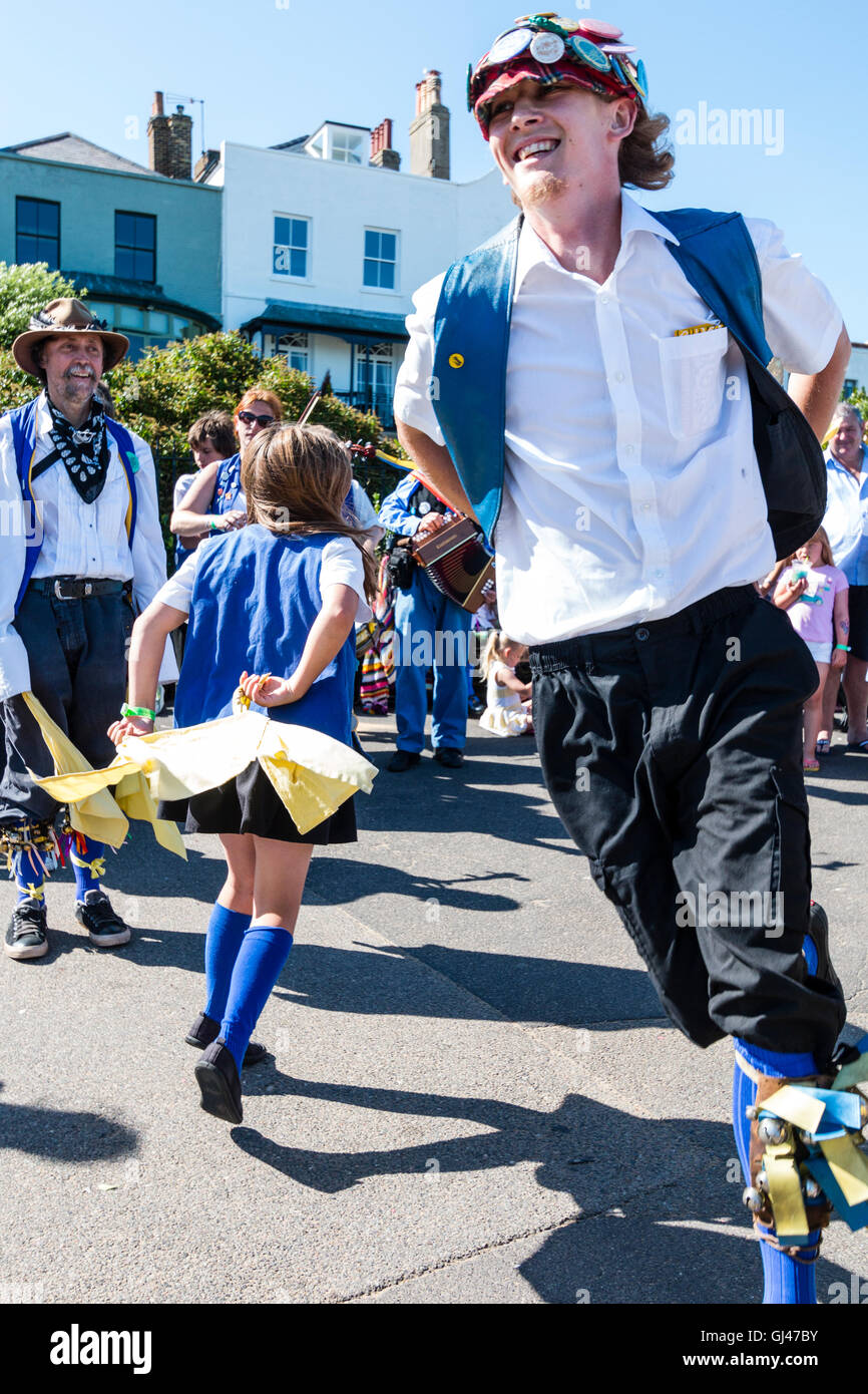 Traditional English Folk Dancers, Royal Liberty Morris, dancing on ...