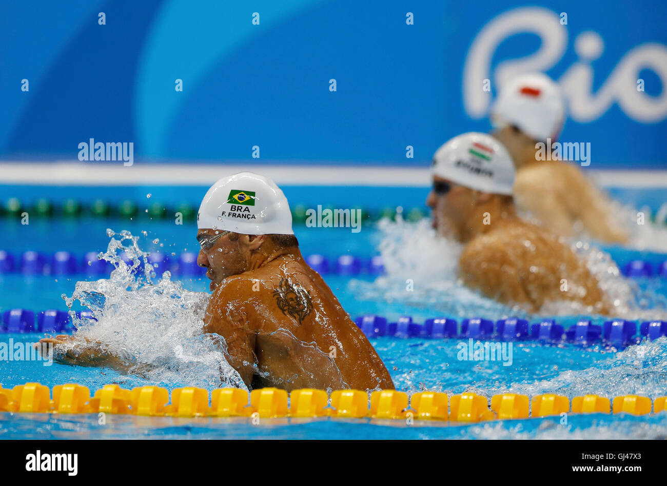 Rio de Janeiro, Brazil. 12th August, 2016. Swimming Olympics - Felipe ...