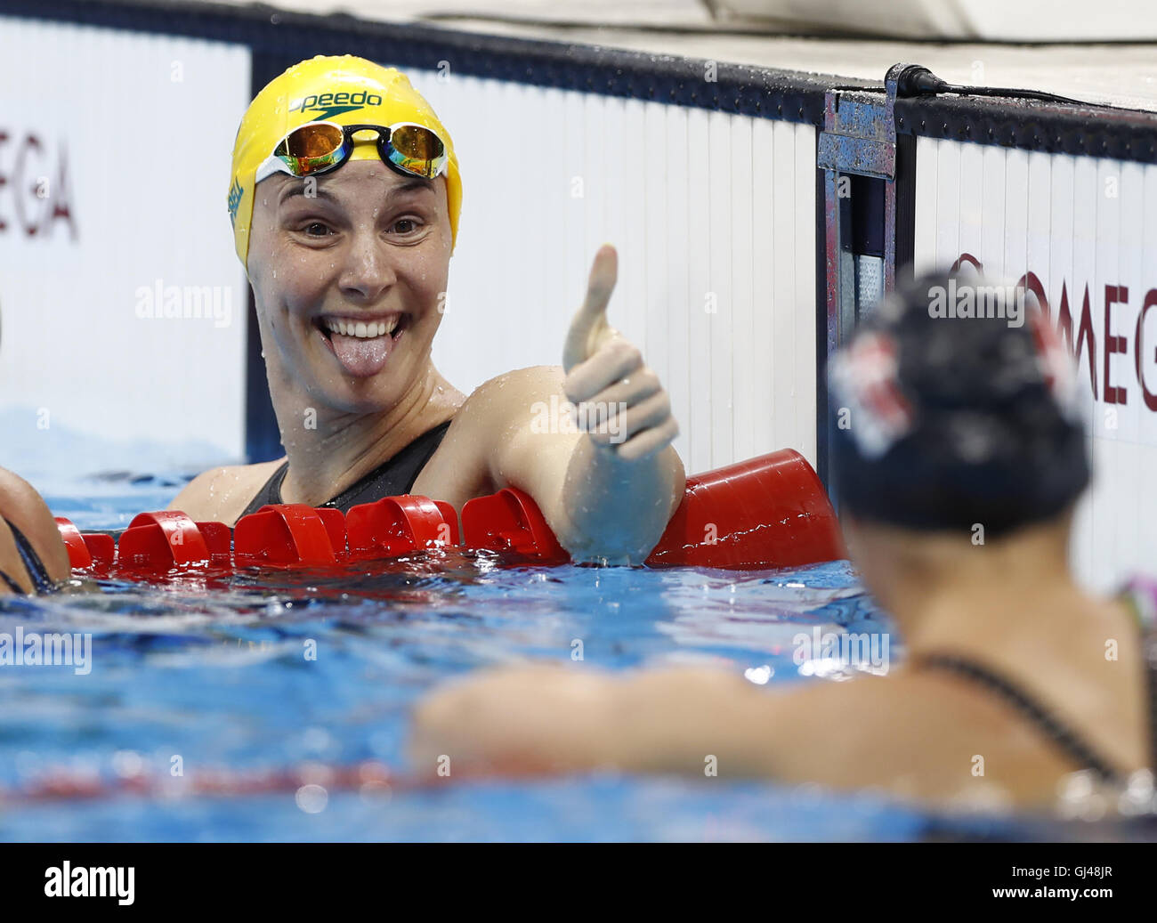 Rio De Janeiro, Brazil. 12th Aug, 2016. Australia's Bronte Campbell (L ...