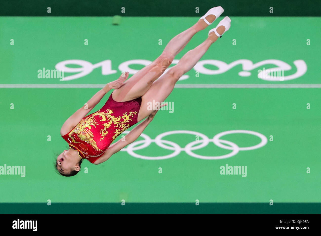 Rio De Janeiro, Brazil. 12th Aug, 2016. China's He Wenna competes ...
