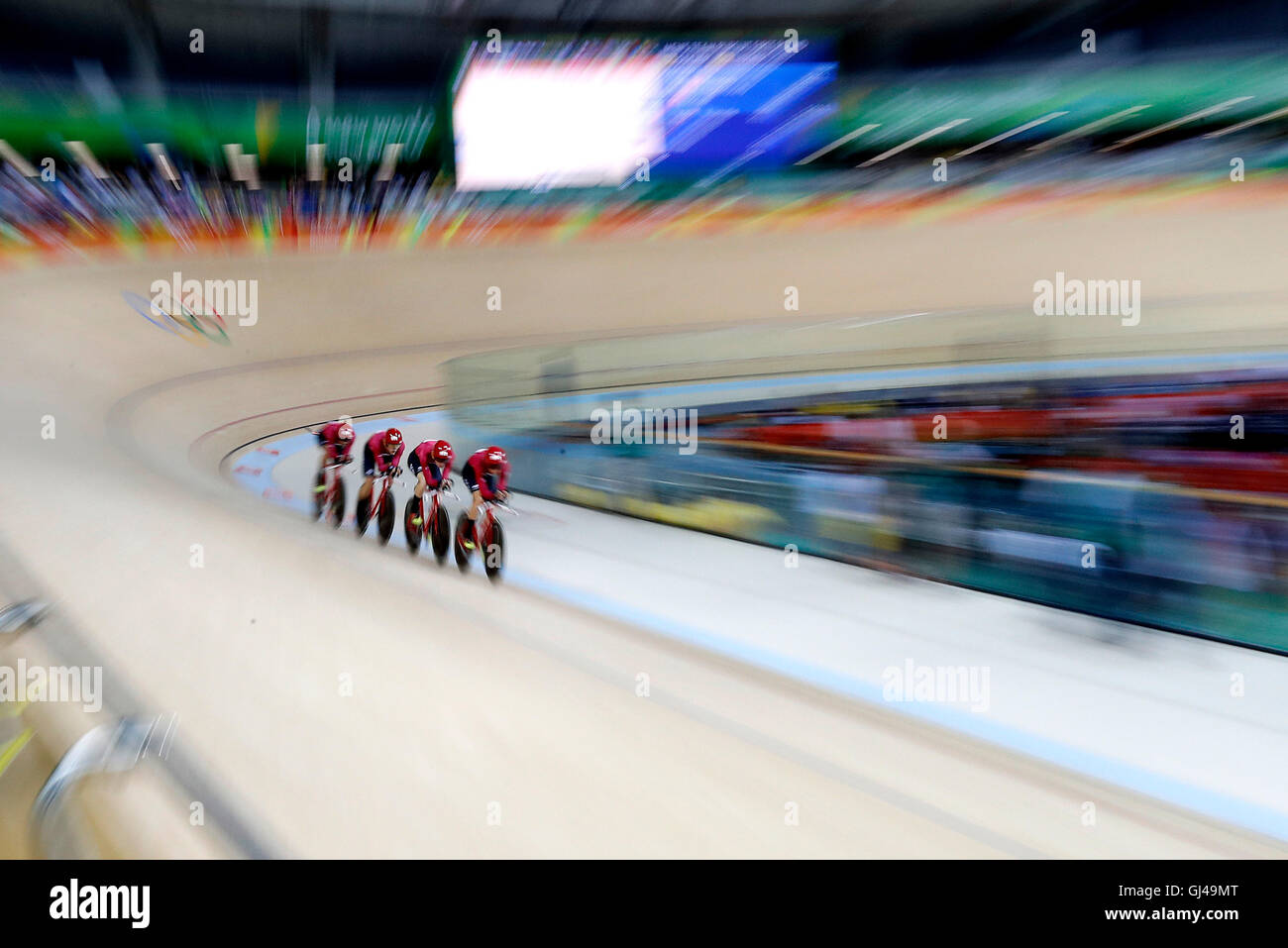 Rio de Janeiro, Brazil. 12th August, 2016. Track cycling - Team Denmark ...