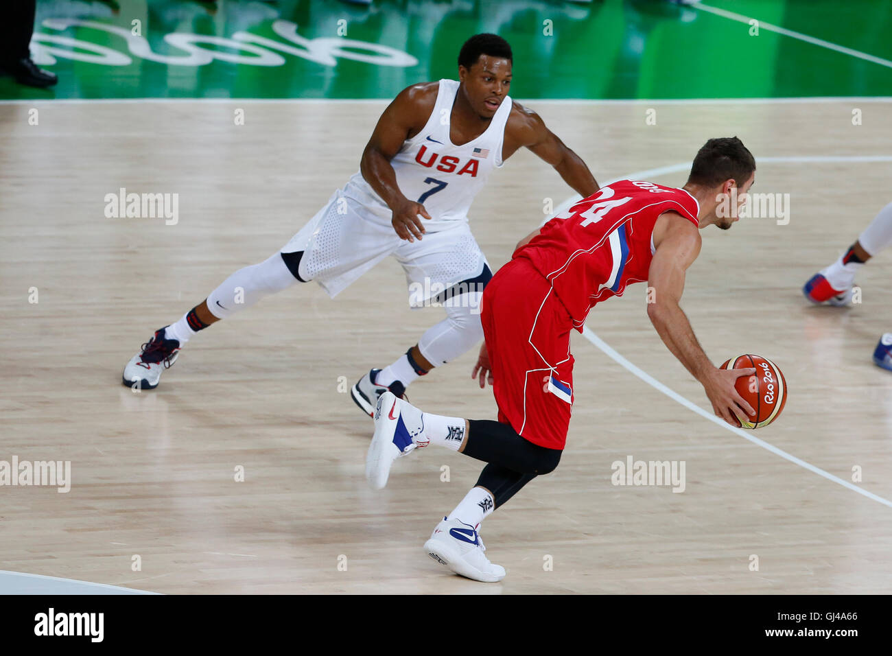 Rio de Janeiro, Brazil. 12th Aug, 2016. OLYMPICS BASKETBALL - USA x SEV ...