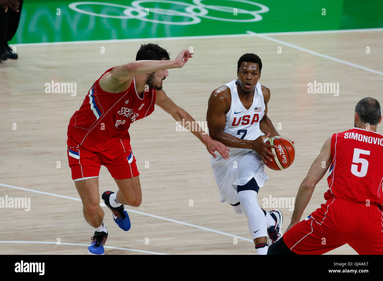 Rio de Janeiro, Brazil. 12th Aug, 2016. OLYMPICS BASKETBALL - USA x SEV ...