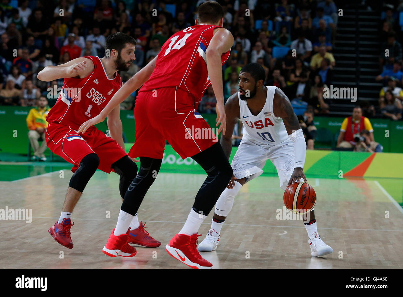 Rio de Janeiro, Brazil. 12th Aug, 2016. OLYMPICS BASKETBALL - USA x SEV ...