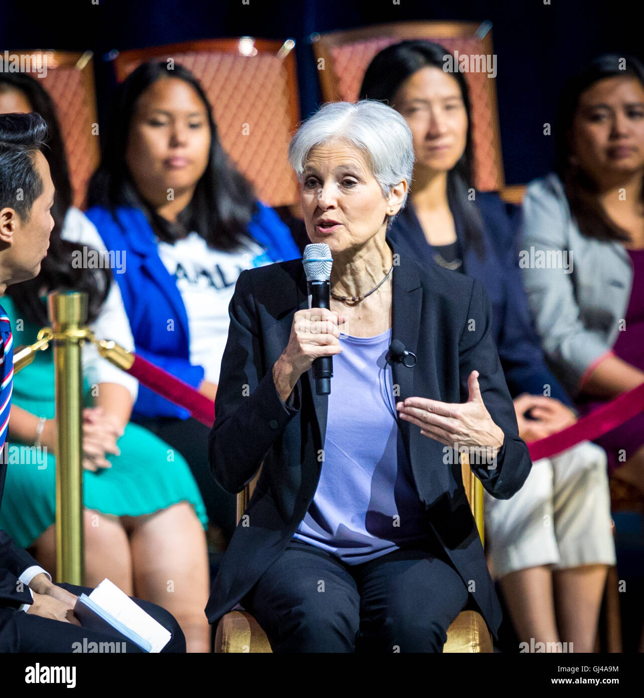Las Vegas, NV, USA. 12th Aug, 2016. Dr. Jill Stein pictured at the ...