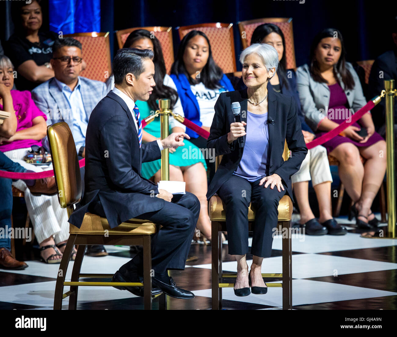 Las Vegas, NV, USA. 12th Aug, 2016. Dr. Jill Stein pictured at the ...