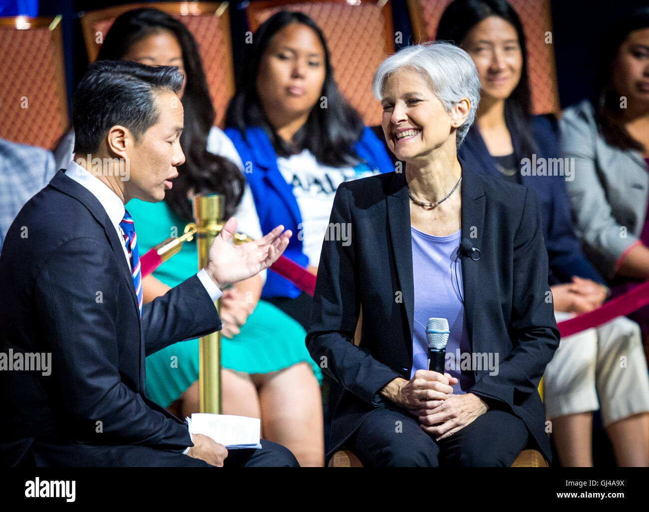 Las Vegas, NV, USA. 12th Aug, 2016. Dr. Jill Stein pictured at the ...