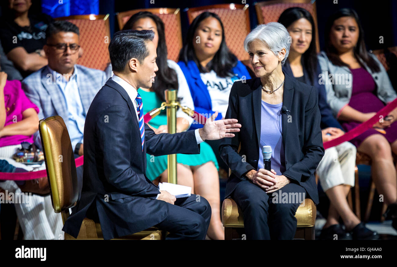 Las Vegas, NV, USA. 12th Aug, 2016. Dr. Jill Stein pictured at the ...