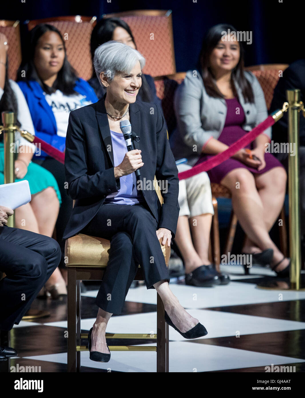 Las Vegas, NV, USA. 12th Aug, 2016. Dr. Jill Stein pictured at the ...