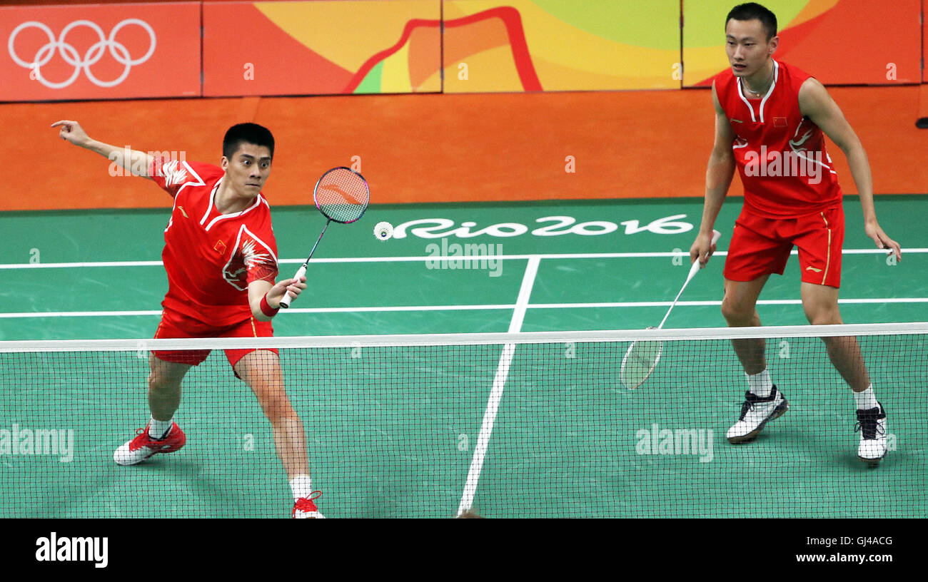 Badminton mens doubles group play stage hi-res stock photography and ...