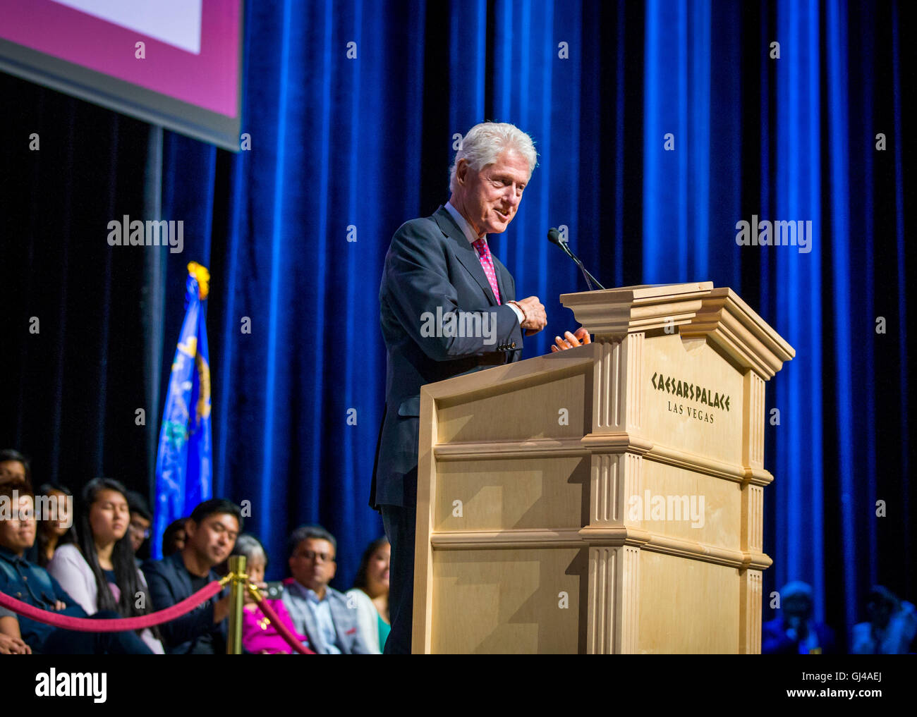 Las Vegas, NV, USA. 12th Aug, 2016. President Bill Clinton pictured at ...